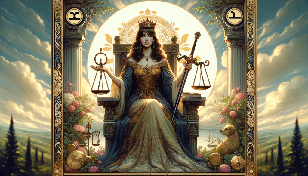Queen of Swords Zodiac Sign: Libra | TarotSparks